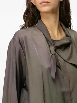 ELEH Tie-neck Long-sleeve Shirt