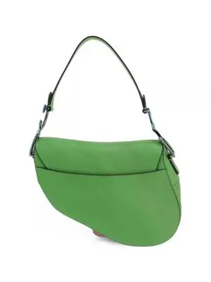 Dior 2020's Saddle Grained Leather Shoulder Bag