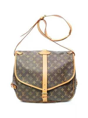 LOUIS VUITTON Saumur Gm Monogram Buckle-fastening Shoulder Bag