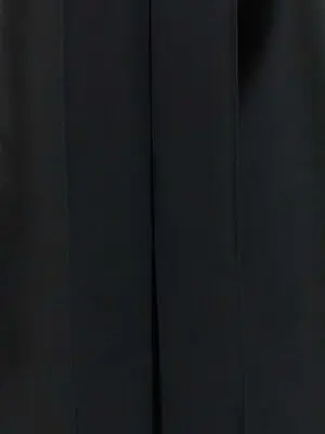 JIL SANDER Off-the-shoulder Wool And Silk Blend Midi Sheath Dress