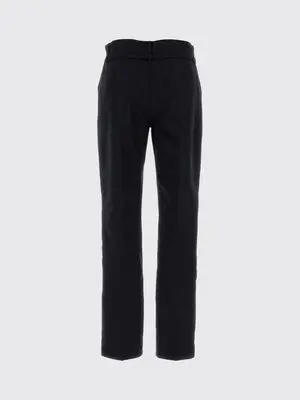 Dries Van Noten High-waisted Slim Fit Wool Trousers With Belt
