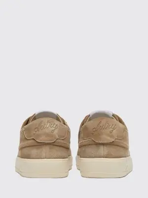 AUTRY Windscape Low-top Leather, Suede And Raffia Sneakers