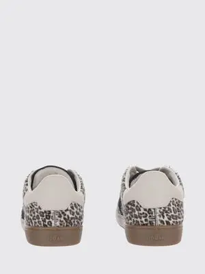 Hogan Cool Animal Print Pony Hair Trainers With Side H Logo