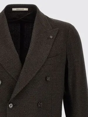 Tagliatore Double-breasted Blazer In Wool Blend With Patch Pockets And Lapels