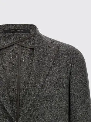 Tagliatore Single-breasted Blazer In Wool And Silk Blend With Patch Pockets