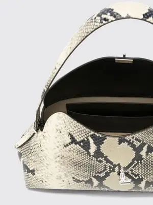 TOTEME T-lock Python-print Leather Shoulder Bag With Shoulder Strap