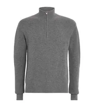 Ralph Lauren Purple Label Cashmere Half-zip Sweater