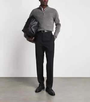 Ralph Lauren Purple Label Cashmere Half-zip Sweater