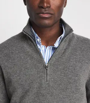 Ralph Lauren Purple Label Cashmere Half-zip Sweater