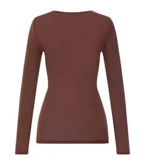 Hanro Wool-silk Long-sleeve T-shirt