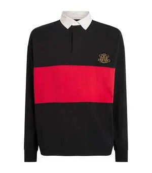 Polo Ralph Lauren Cotton Vintage Fit Rugby Shirt - Black