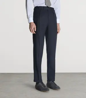 Dunhill Wool Pleated Trousers