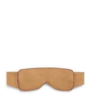 DANIEL HANSON Cashmere-silk Eye Mask - Brown