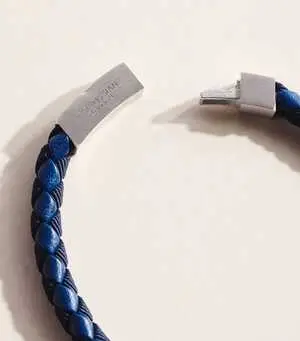 Tateossian Woven Leather Bracelet