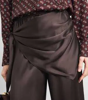 DÔEN Silk Lavona Scarf Trousers