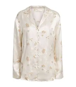 DÔEN Floral Jacquard Maurise Shirt