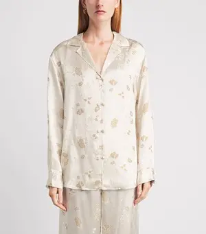 DÔEN Floral Jacquard Maurise Shirt