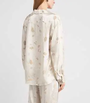 DÔEN Floral Jacquard Maurise Shirt