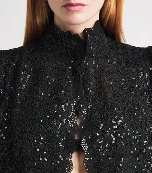 Alice + Olivia Embellished Lace Thomasina Jacket