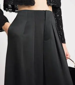 Alice + Olivia Pleated Eloise Wide-leg Trousers