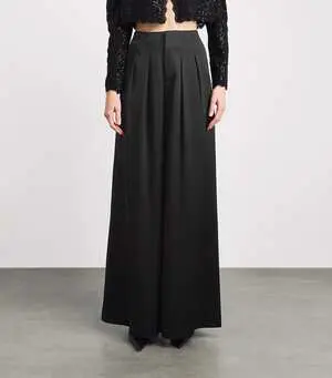 Alice + Olivia Pleated Eloise Wide-leg Trousers