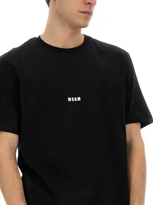 MSGM T-shirt In Cotone