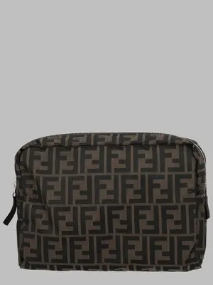 Fendi Beauty Case Medium In Tessuto Superlight Ff