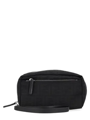 Fendi Beauty Case Con Doppia Zip Small - Black