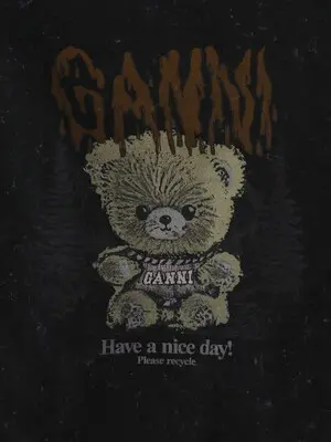 GANNI Felpa Con Stampa