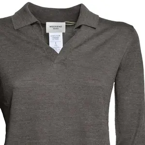 Max Mara Wkdcappa V-neck Knitted Polo Shirt - Maroon