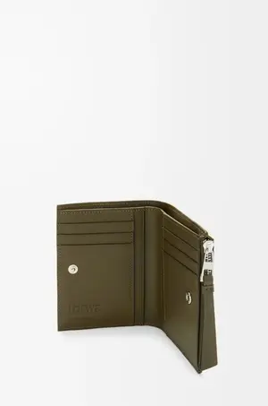 Loewe Puzzle Slim Compact Wallet In Classic Calfskin