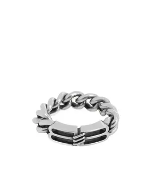 Balenciaga Bb Icon Ring In Antique