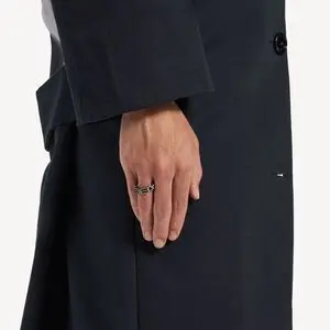Balenciaga Bb Icon Ring In Antique