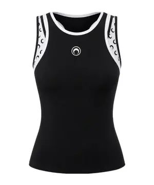MARINE SERRE Layered Jersey Tank Top