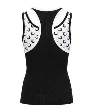 MARINE SERRE Layered Jersey Tank Top