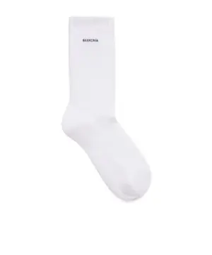 Balenciaga Logo Intarsia Ribbed Socks