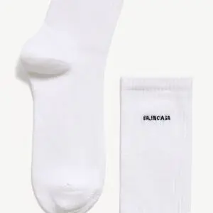 Balenciaga Logo Intarsia Ribbed Socks