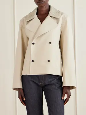 Bottega Veneta Long-sleeve Double-breasted Jacket