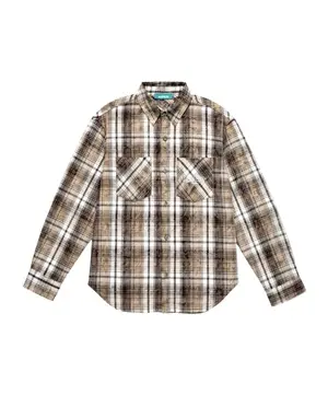 BARROW Vintage Wash Plaid Long Sleeve Shirt - No