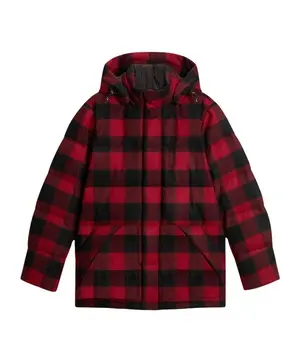 Woolrich Checked Quilted Moon Parka