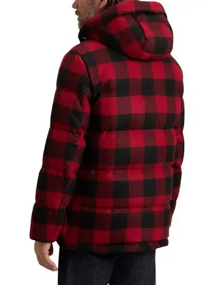 Woolrich Checked Quilted Moon Parka