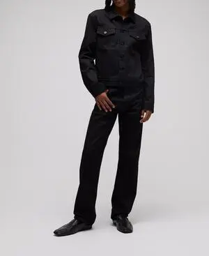 Gucci Cotton Denim Pants With Embroidery