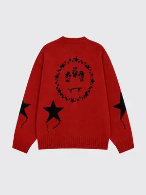 BARROW Star Intarsia Crewneck Knit Sweater