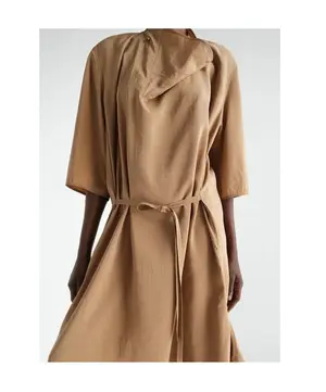 LEMAIRE Soft-collar Dress In Dry Silk