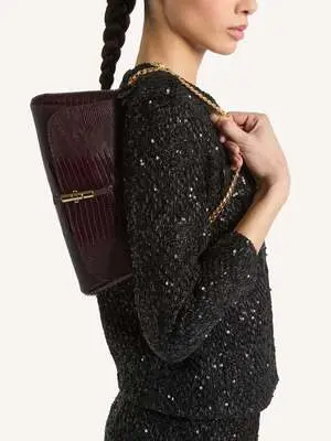 Balmain Embossed Leather Metropolis Bag