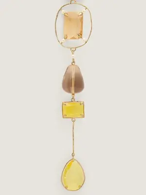 Givenchy Rainbow Drop Necklace In Metal And Crystals