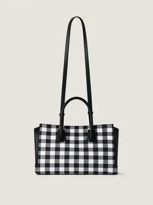 Givenchy Small Antigona Catchall Bag In Checked Canvas