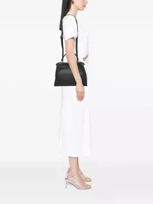 Fendi 2000-2010 Medium Leather Selleria Peekaboo Iconic Satchel - Black