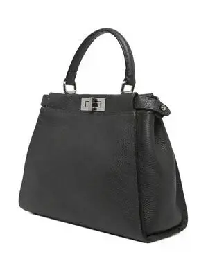 Fendi 2000-2010 Medium Leather Selleria Peekaboo Iconic Satchel