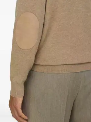 Boggi Milano Roll-neck Jumper Quarter-zip Wool Cashmere Mélange